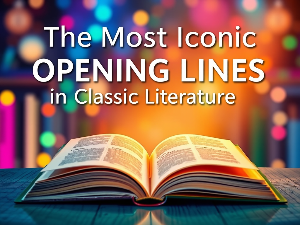 The Most Iconic Opening Lines in Classic Literature – The Bookaholic Blog